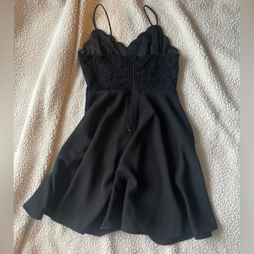 Windsor Black Lace Mini Dress In Size S - Gem